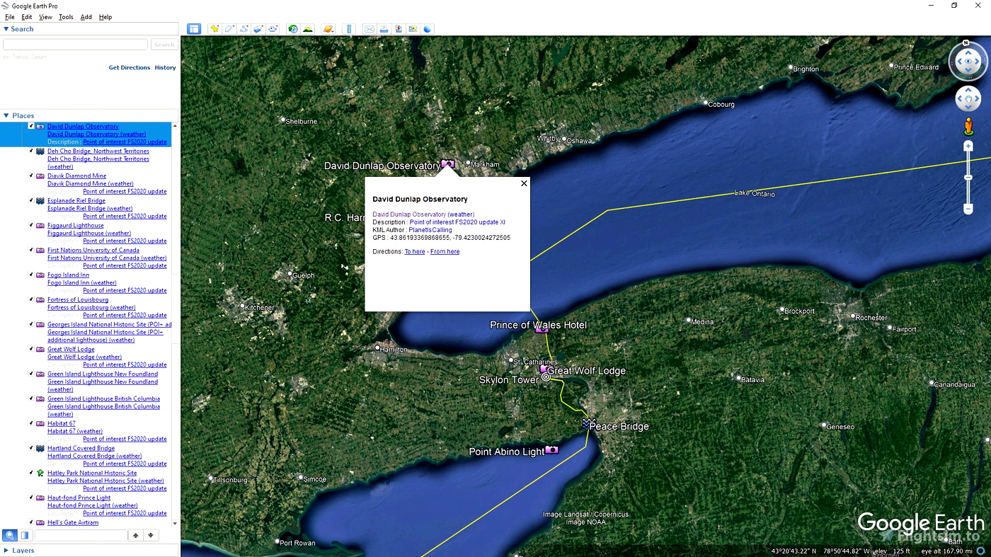 KML files for MSFS Update XI: CANADA for Microsoft Flight Simulator | MSFS