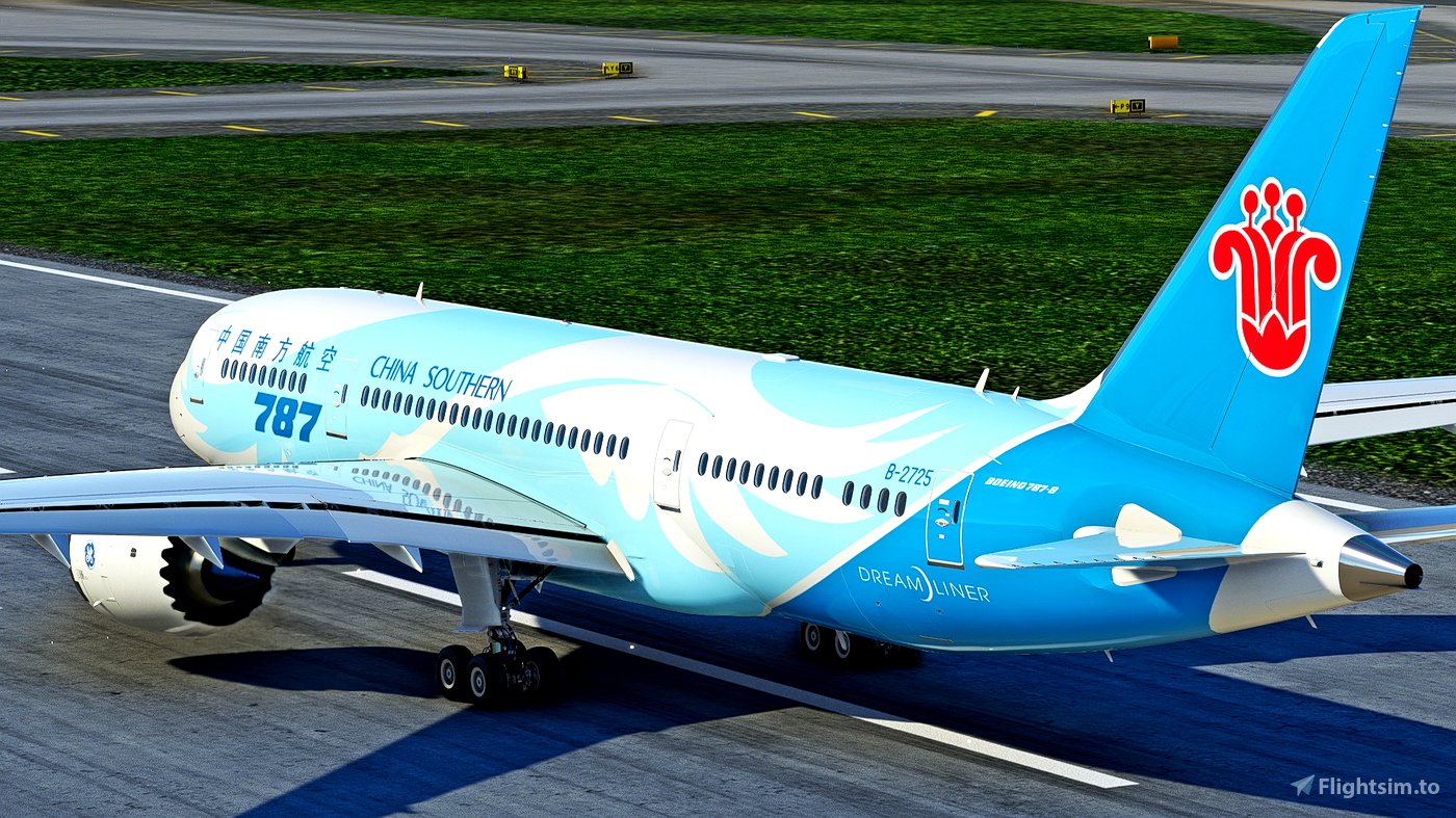 Kuro B787-8 [v2] China Southern 中国南方航空 B-2725 8k for Microsoft Flight ...