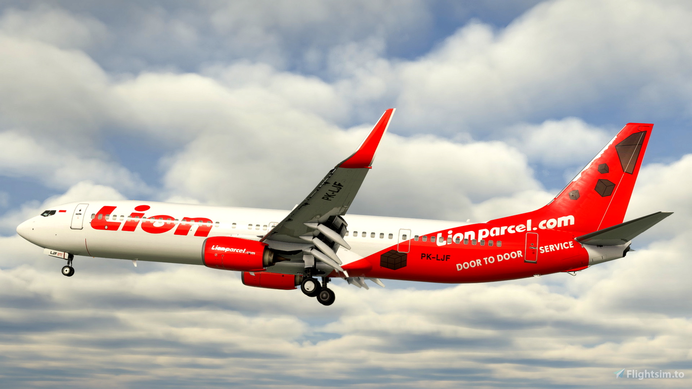 Lion Air (PK-LJF 'Lion Parcel.com') - PMDG 737-900ER for Microsoft ...