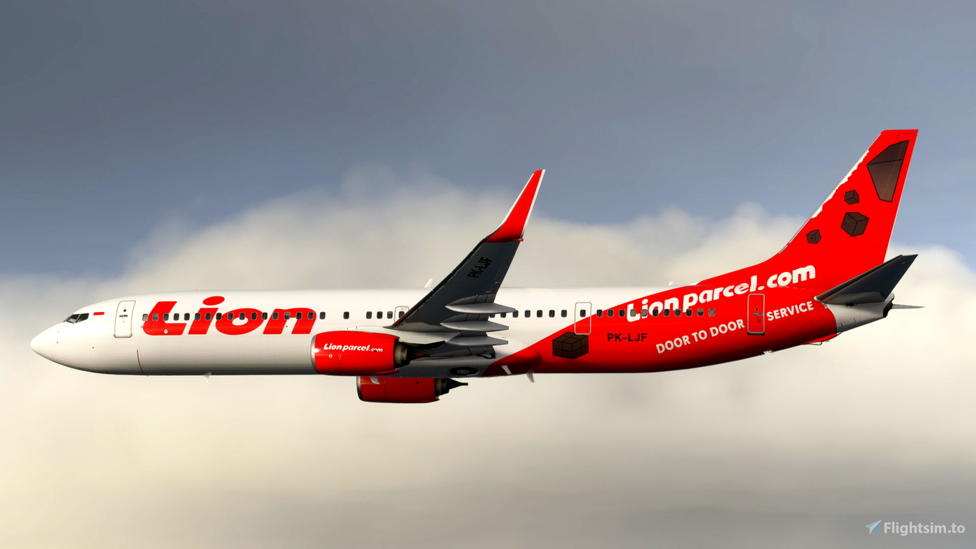 Lion Air (PK-LJF 'Lion Parcel.com') - PMDG 737-900ER for Microsoft ...