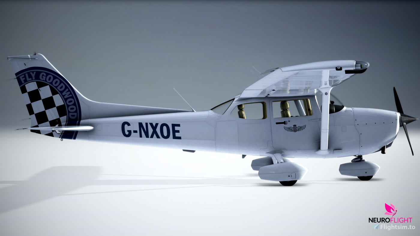 Livery for Asobo Cessna 172 G1000 FLY GOODWOOD, registration G-NXOE [8K ...