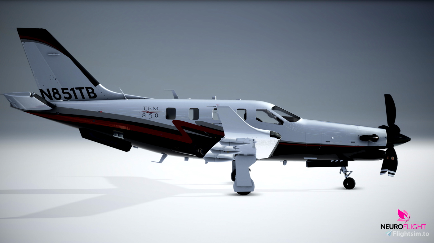 Livery of TBM 850 , registrations N851TB & F-HBGD for Microsoft Flight Simulator | MSFS