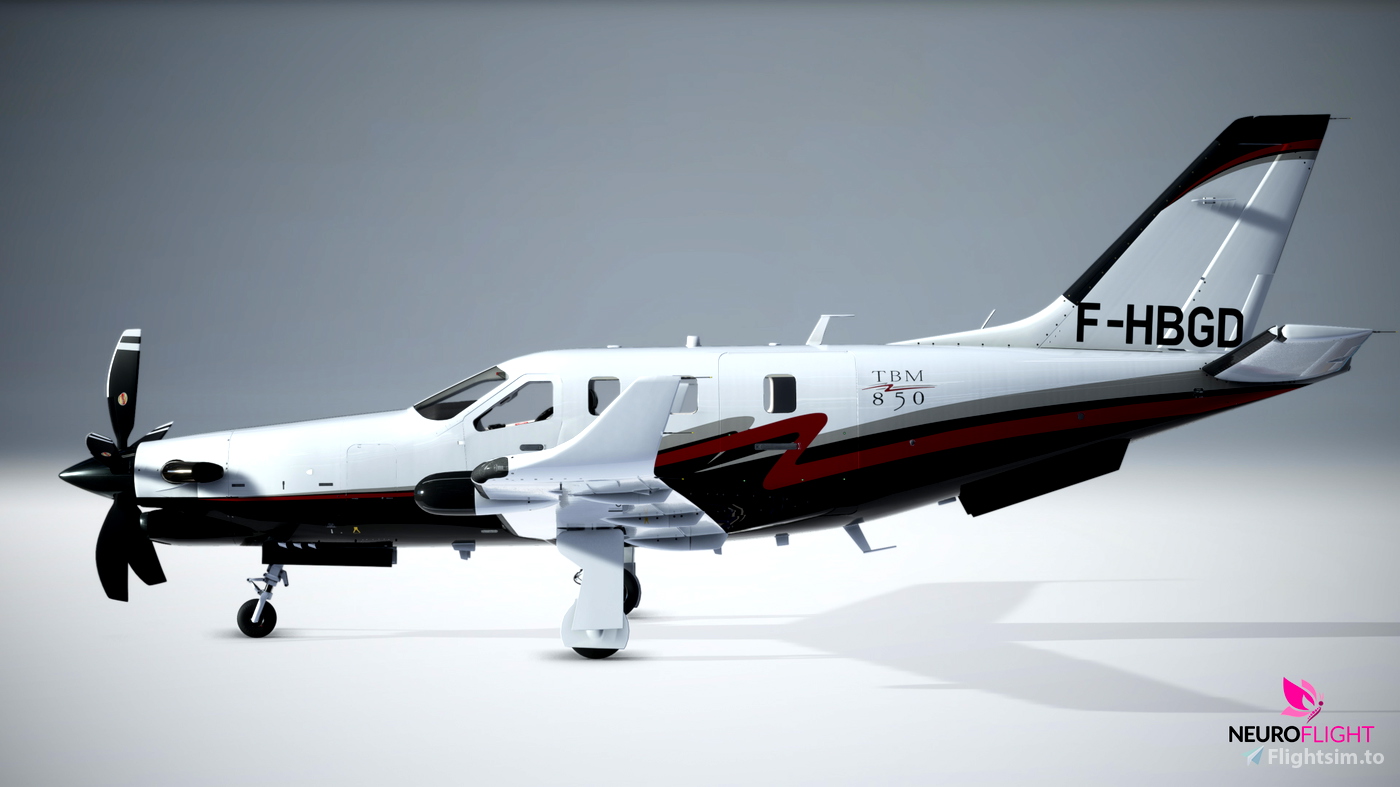 Livery of TBM 850 , registrations N851TB & F-HBGD pour Microsoft Flight Simulator | MSFS