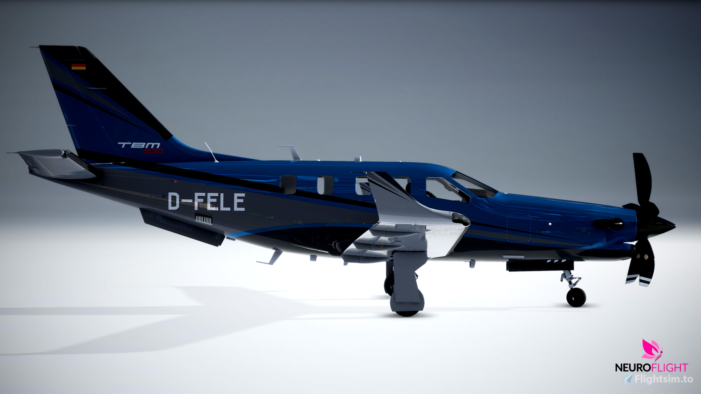 Livery of TBM 930 Registration D-FELE for Microsoft Flight Simulator | MSFS