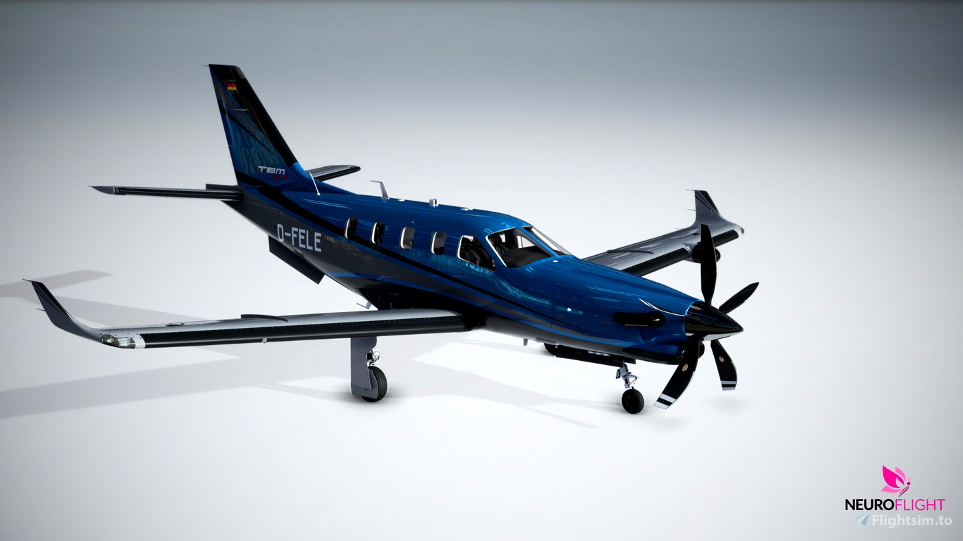Livery of TBM 930 Registration D-FELE for Microsoft Flight Simulator | MSFS