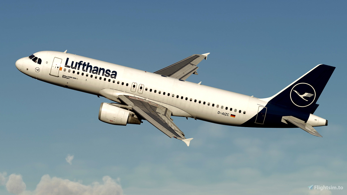 Lufthansa (NEW LIVERY) - D-AIZC I Fenix A320 I 8K for Microsoft Flight ...