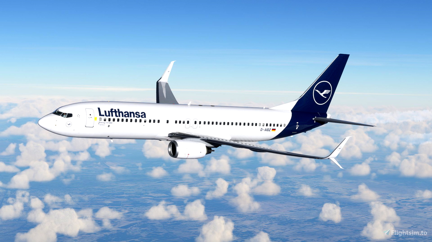 Lufthansa New Livery PMDG Boeing 737-800 SSW - 8K for Microsoft Flight ...