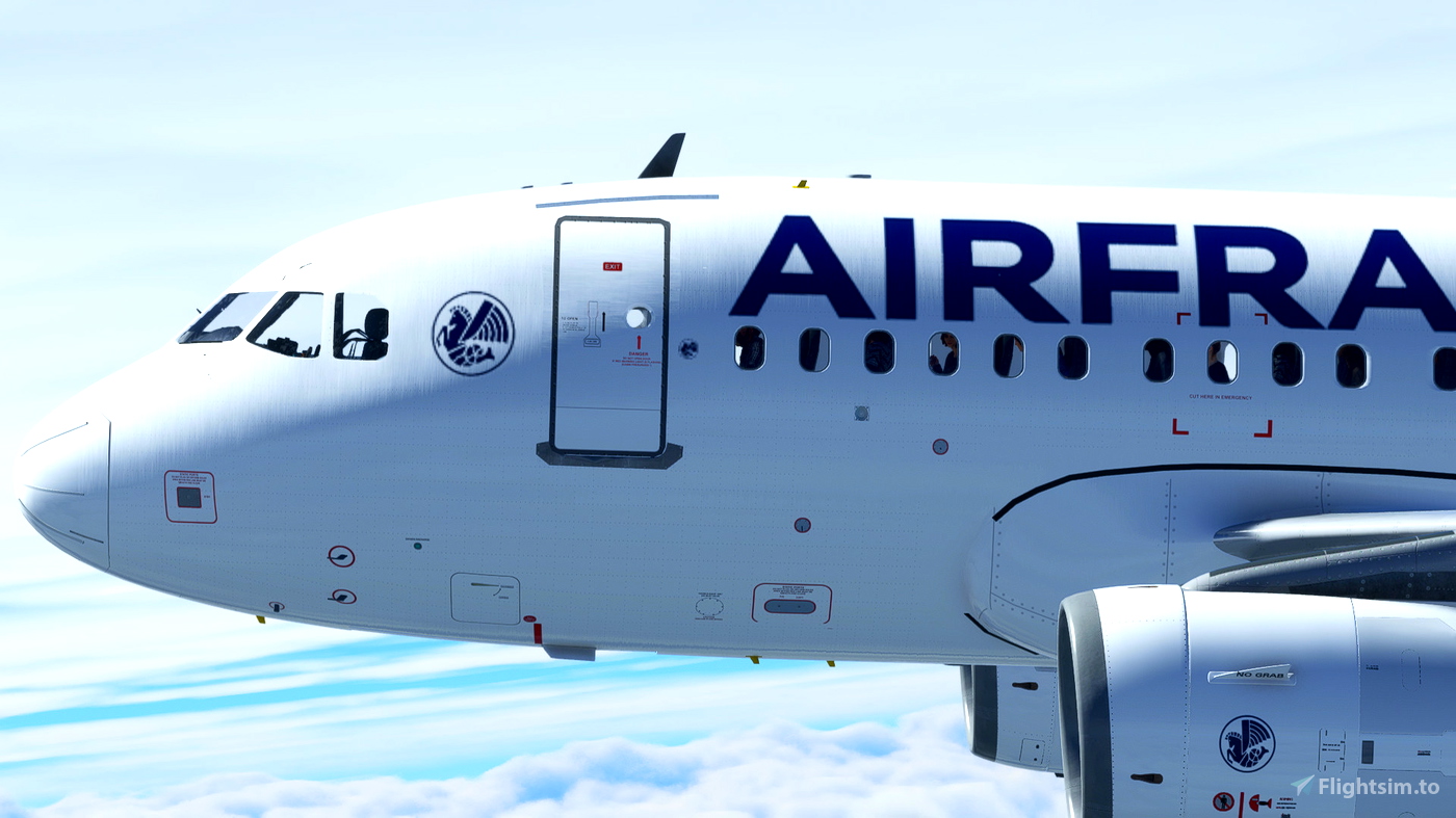 Lvfr a318ceo Air France New livery F-GUGO FBW compability for Microsoft ...