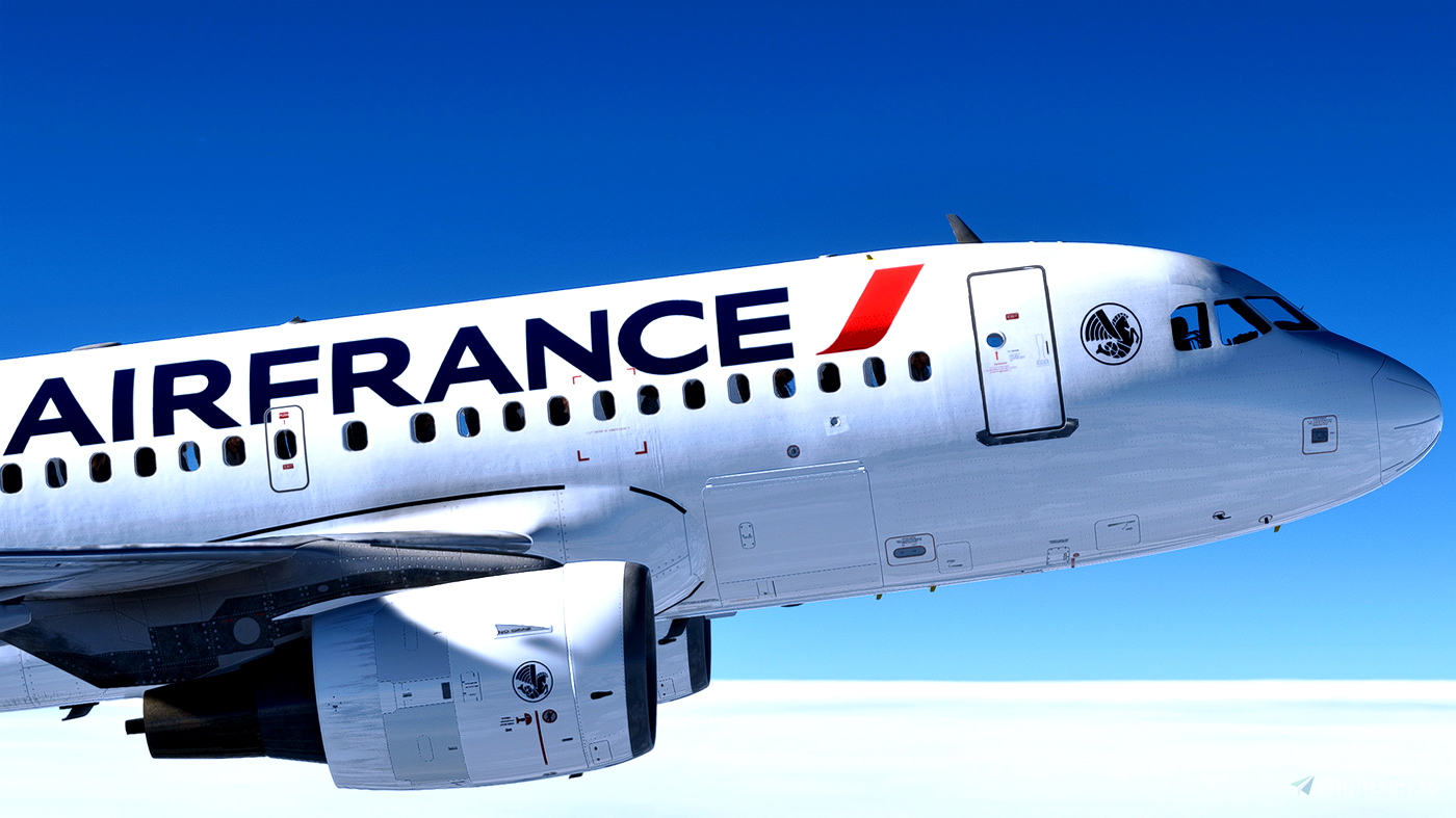 LVFR a319-111 Air France new livery FBW compatibility for Microsoft ...