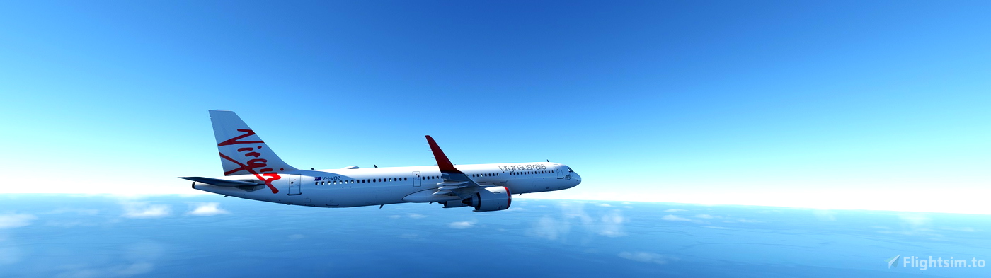 LVFR A321N LEAP LR VIRGIN AUSTRALIA 4K for Microsoft Flight Simulator ...