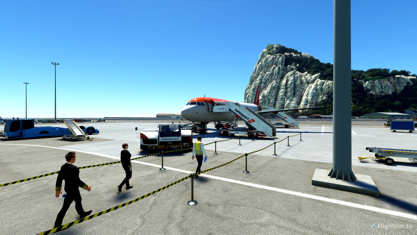 LXGB Gibraltar GSX custom profile for Microsoft Flight Simulator | MSFS