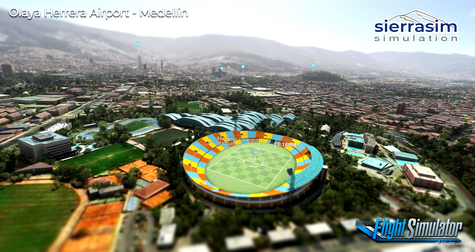 Sierrasim Simulation | SKMD - Olaya Herrera Airport - Medellin for MSFS
