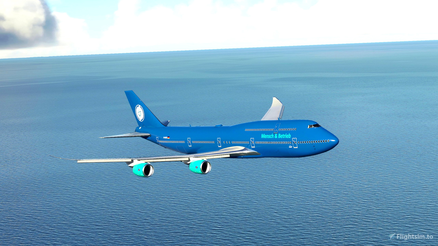 Mensch & Betrieb - Asobo Boeing 747-8i / Salty Mod 747-8i / Salty-Aircraft-B748-Package ...