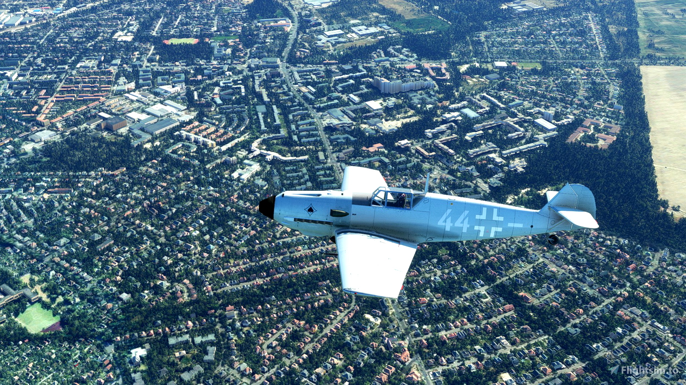 Messerschmitt BF109 E4 All Grey Livery. pro Microsoft Flight Simulator ...