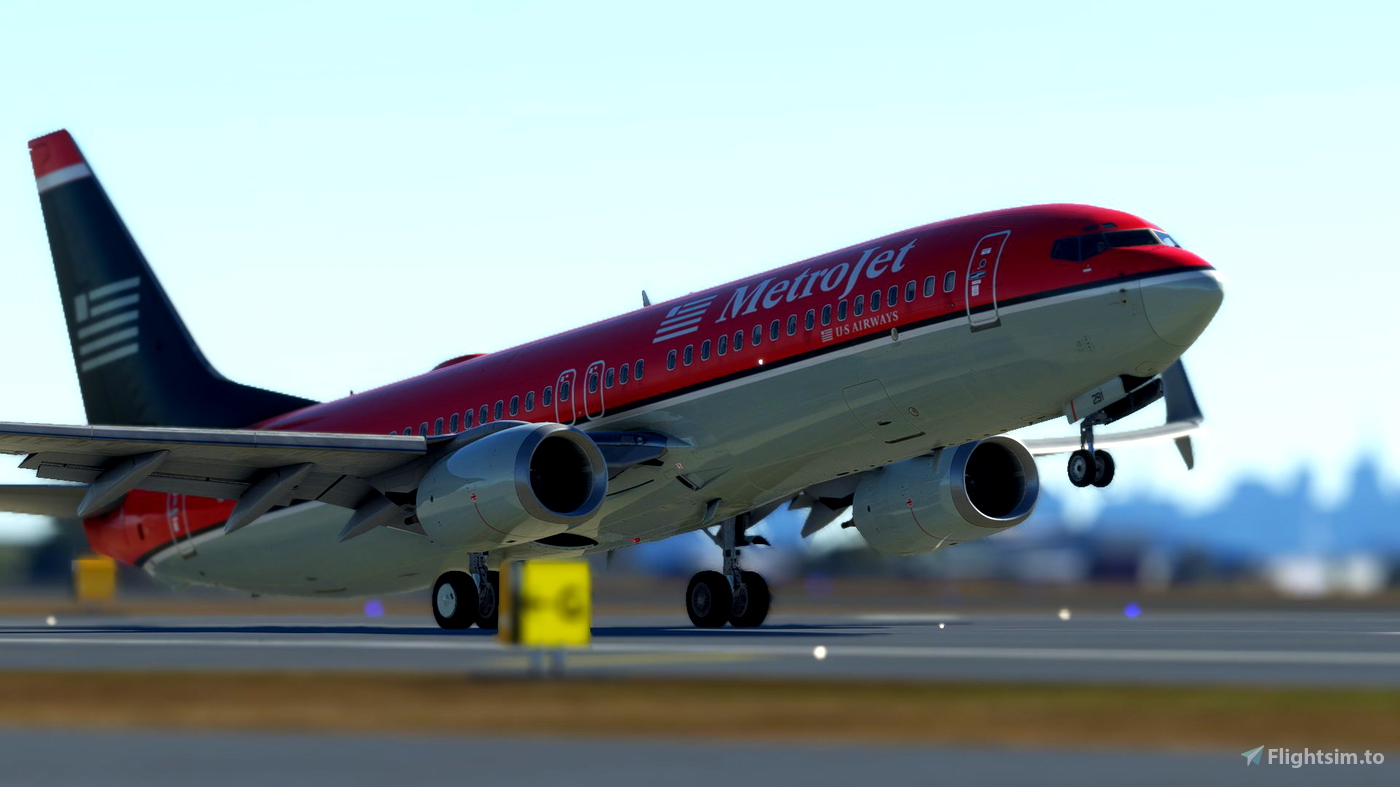 MetroJet 737-800 N291AU PMDG for Microsoft Flight Simulator | MSFS
