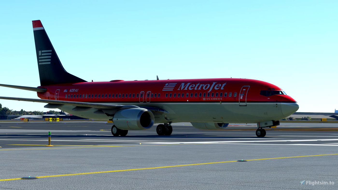 MetroJet 737-800 N291AU PMDG for Microsoft Flight Simulator | MSFS