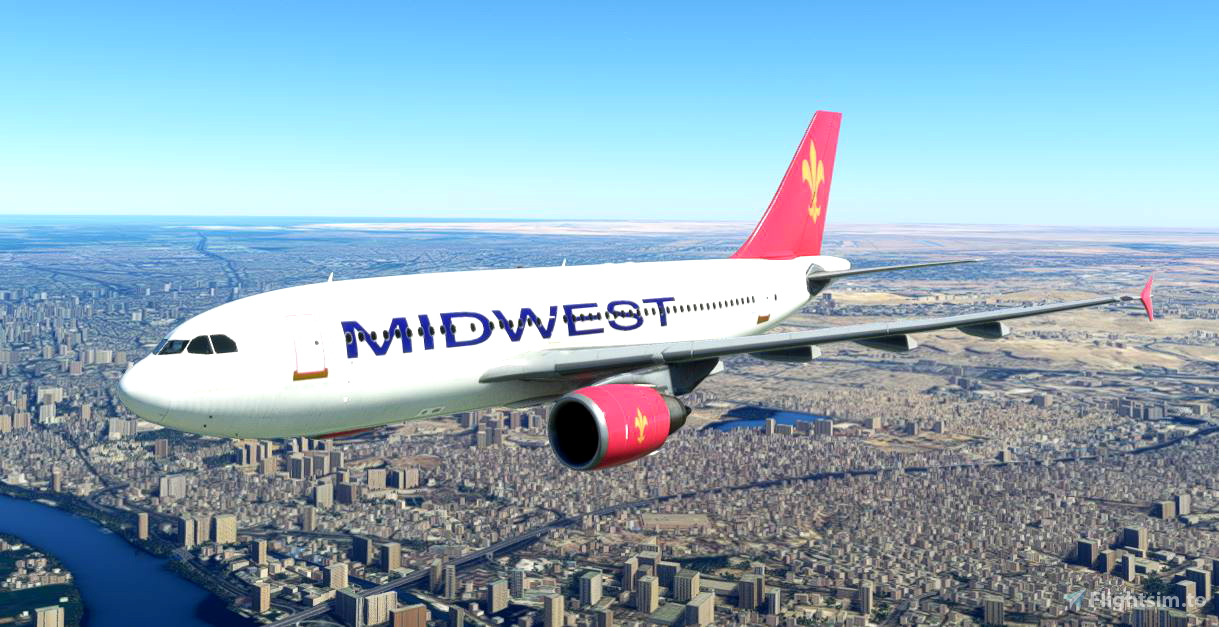 Midwest Airlines Egypt (MWA) - A310-300. City of Heliopolis (SU-MWB) für Microsoft Flight ...