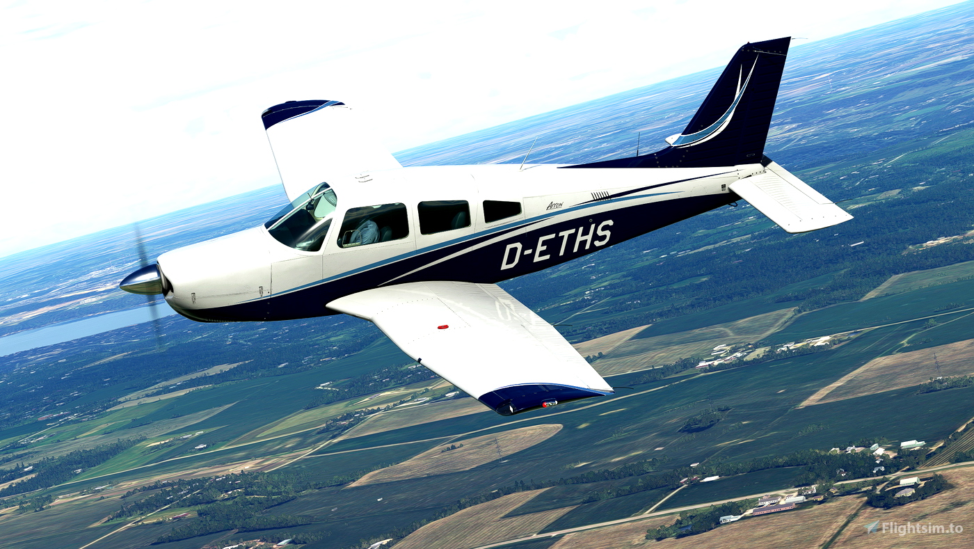 Modern Blue Livery for Carenado Piper Arrow III for Microsoft Flight ...