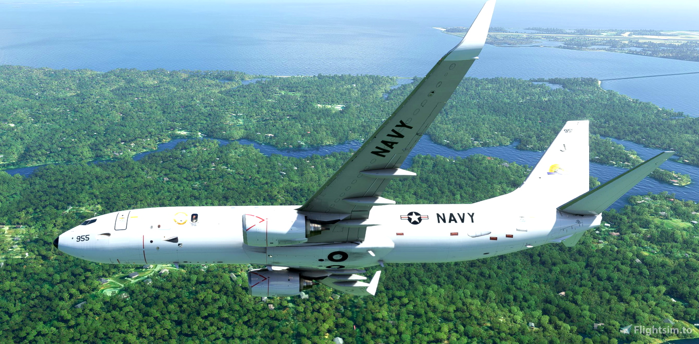 MSFS 2020 PMDG 737-800 P-8A of Air Test and Evaluation Squadron (VX) 1 ...