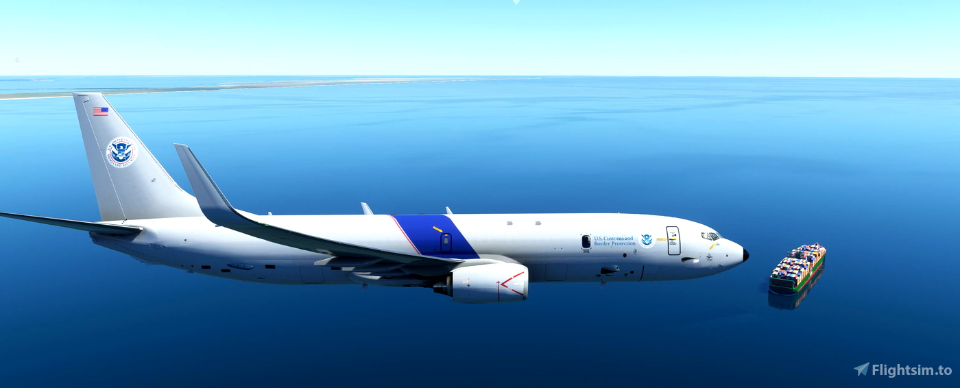 MSFS 2020 PMDG 737-800 P-8A of the Dept of Homeland Security, Customs ...