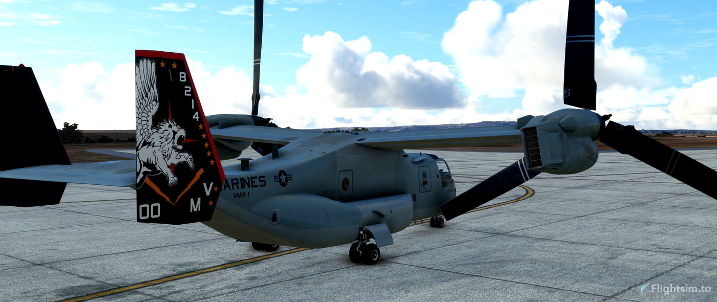 MV-22B Osprey USMC VMX-1 Flying Lions для Microsoft Flight Simulator | MSFS