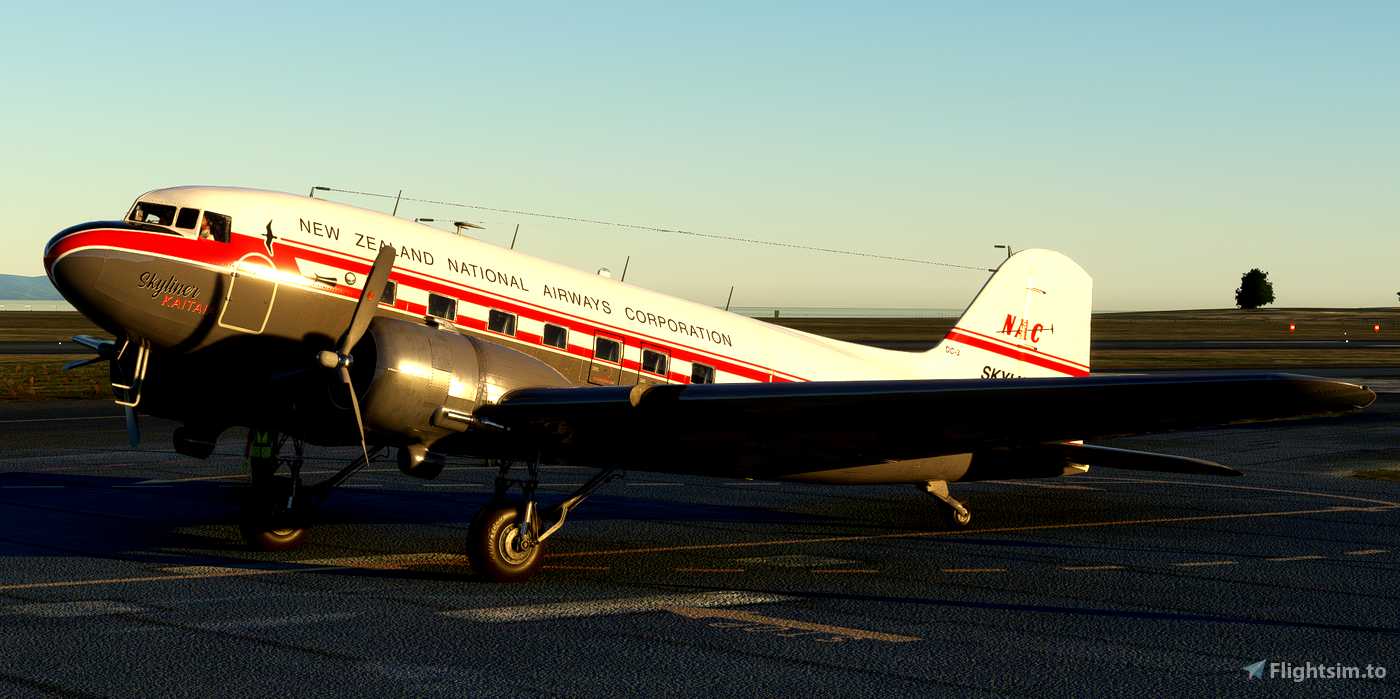 New Zealand National Airways Corporation ZK-AWP (Classic) | Aeroplane Heaven DC-3 Dakota für ...