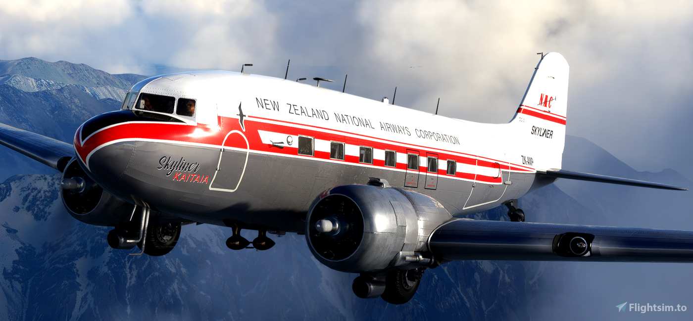 New Zealand National Airways Corporation ZK-AWP (Classic) | Aeroplane Heaven DC-3 Dakota for ...