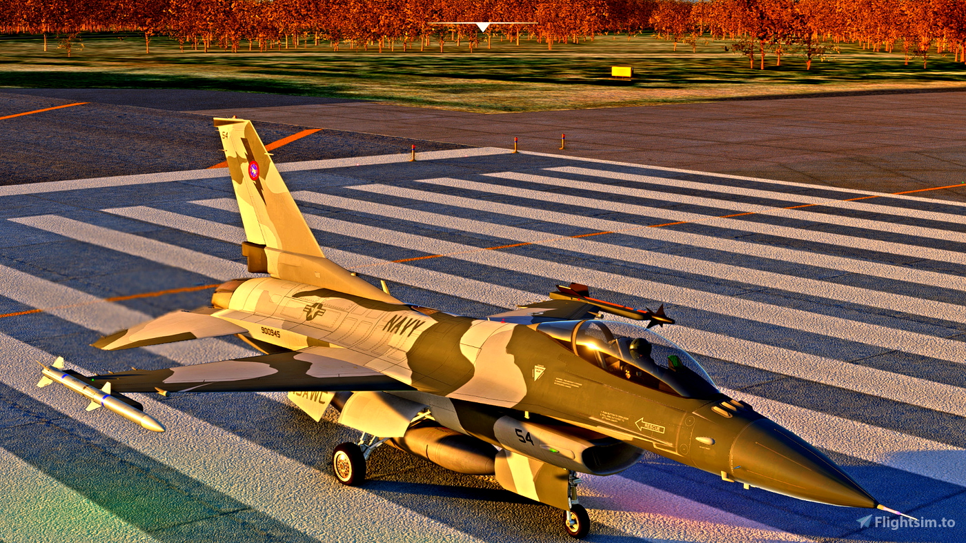 NSAWC F-16 054 for Microsoft Flight Simulator | MSFS