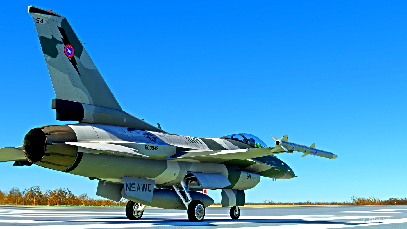 NSAWC F-16 054 for Microsoft Flight Simulator | MSFS