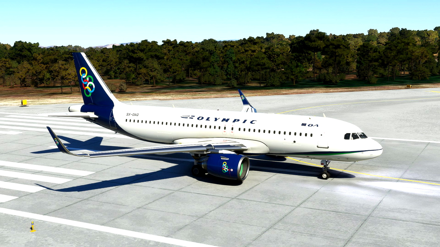 [A32NX] Olympic Air A320 Neo Livery for Microsoft Flight Simulator | MSFS