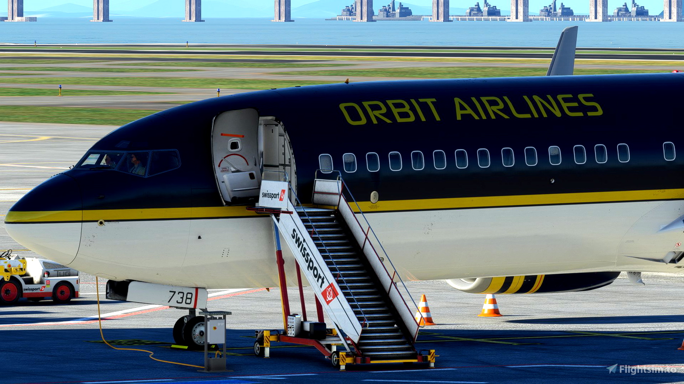 Orbit Airlines 737-800 N738OA PMDG (FS2004 livery) for Microsoft Flight ...