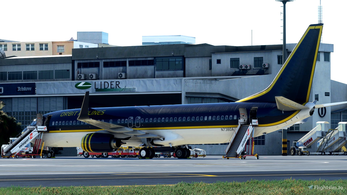 Orbit Airlines 737-800 N738OA PMDG (FS2004 livery) for Microsoft Flight ...