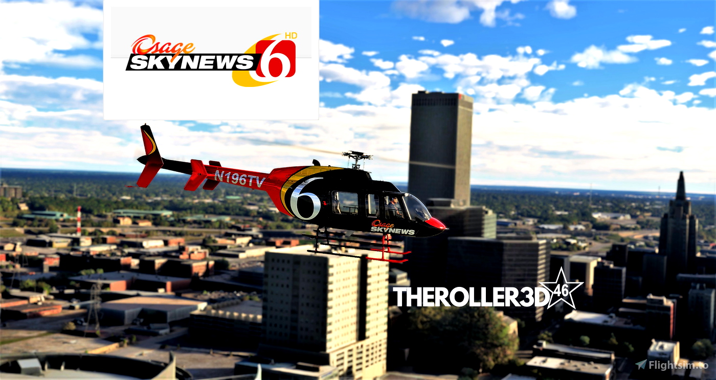 Osage Skynews 6 - KOTV Tulsa, OK - Bell 407 for Microsoft Flight ...