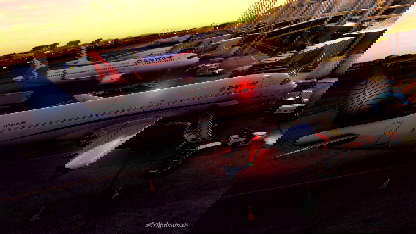 Pan Am 2023 Fictional Livery (Fenix A320) para Microsoft Flight Simulator | MSFS