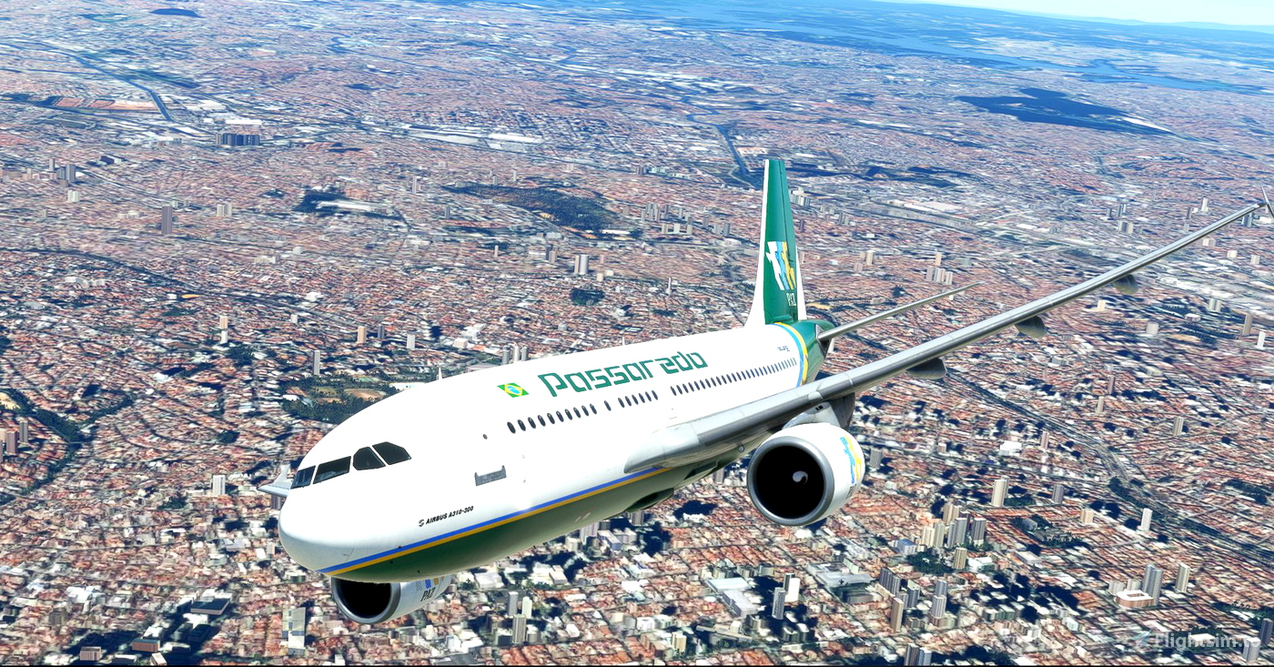 Passaredo | PP-PSE | Airbus A310-300 | 8K 对于 Microsoft Flight Simulator | MSFS