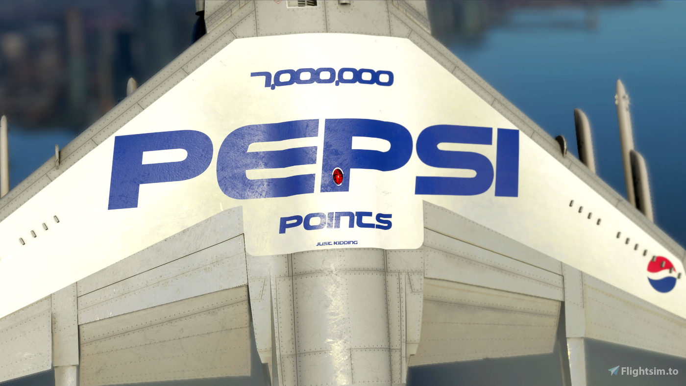 Pepsi Points Harrier AV8B pour Microsoft Flight Simulator | MSFS