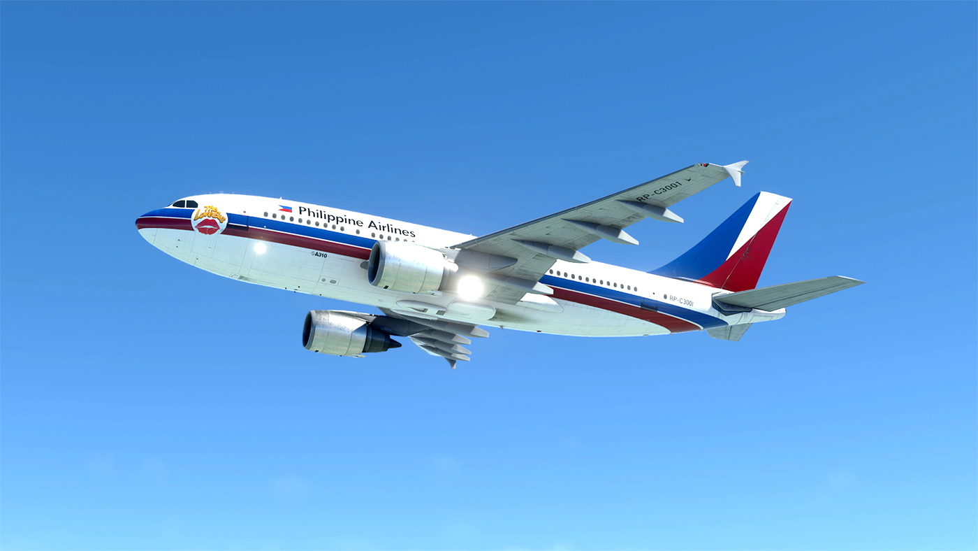 Philippine Airlines Retro Livery (Love Bus) | Airbus A310 (RP-C3001) 8K ...