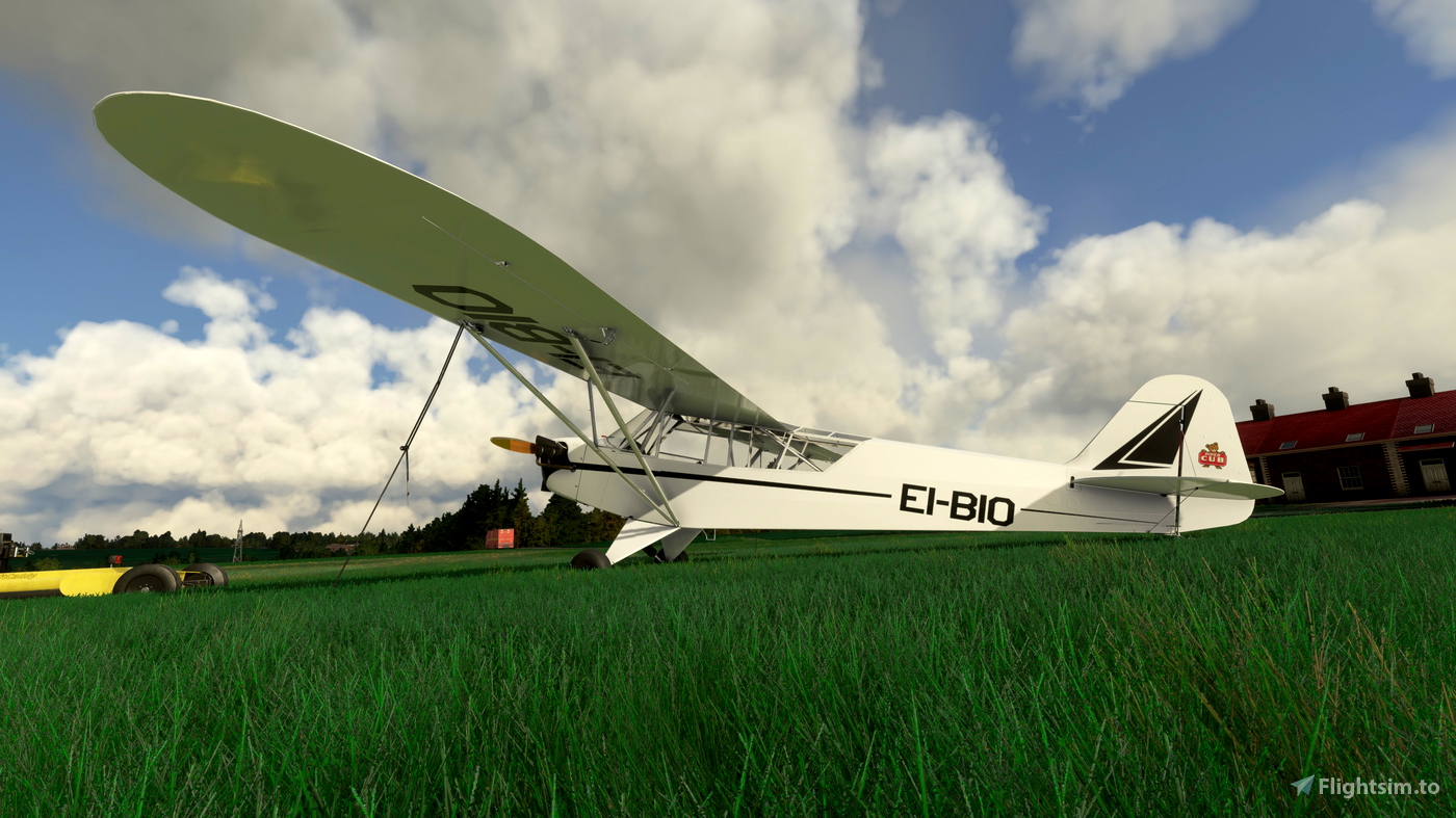 Piper L-4 , EI-BIO, in it's pre 2009 livery for Microsoft Flight ...