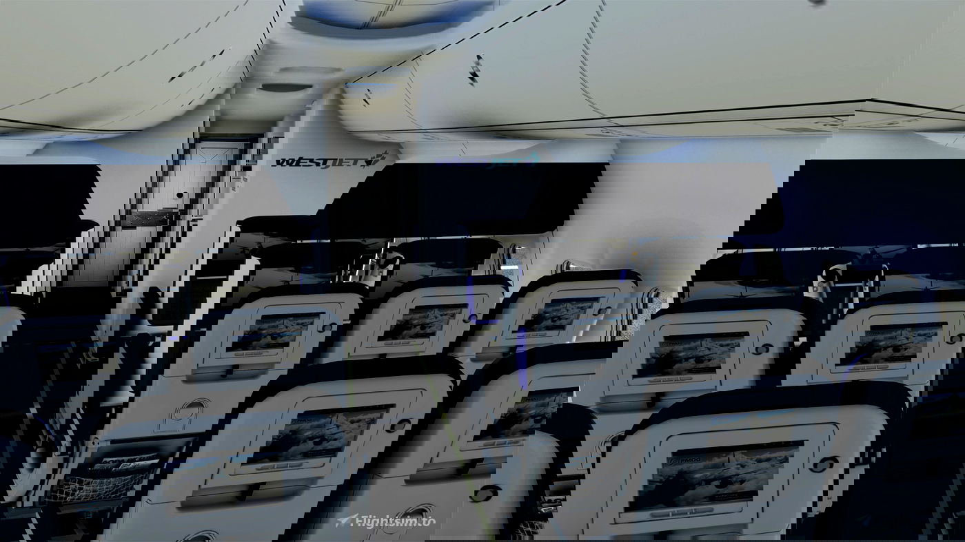 PMDG 737-600 WestJet C-GWSJ (maple leaf logo) for Microsoft Flight ...