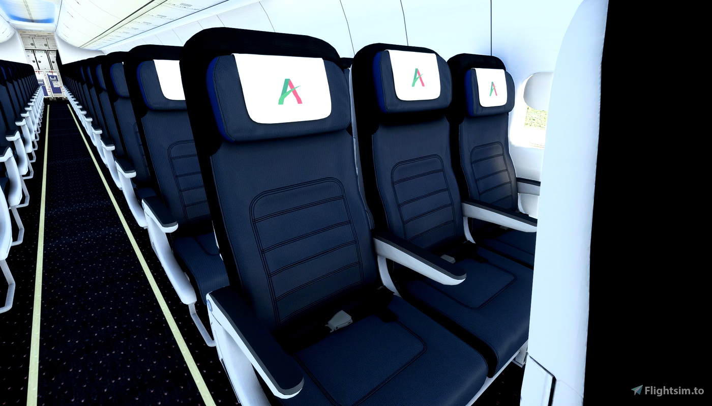 Aeroitalia (9H-CRI) w/Interiors & Eyebrow for Microsoft Flight ...