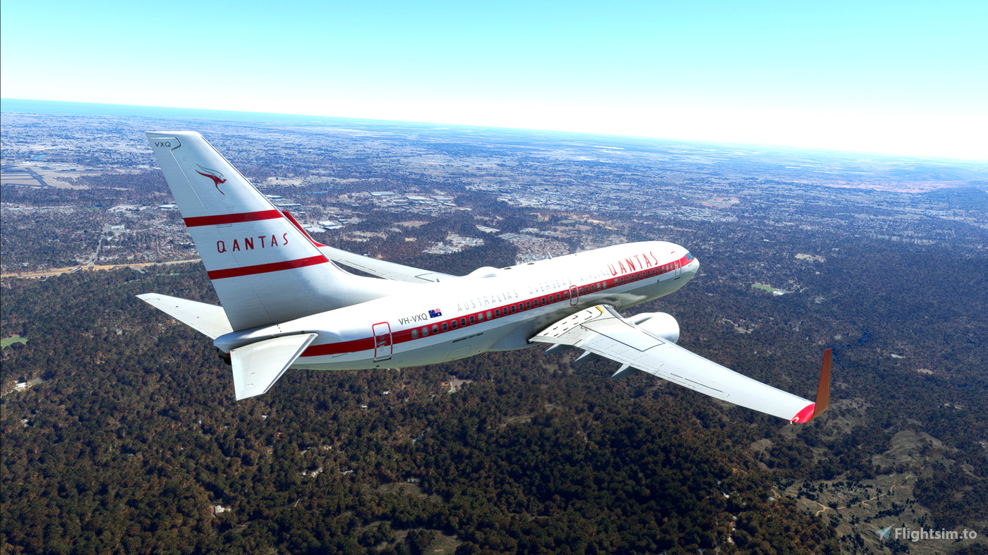 PMDG 737-700 Qantas Airways - Retro Roo II (VH-VXQ) for Microsoft ...