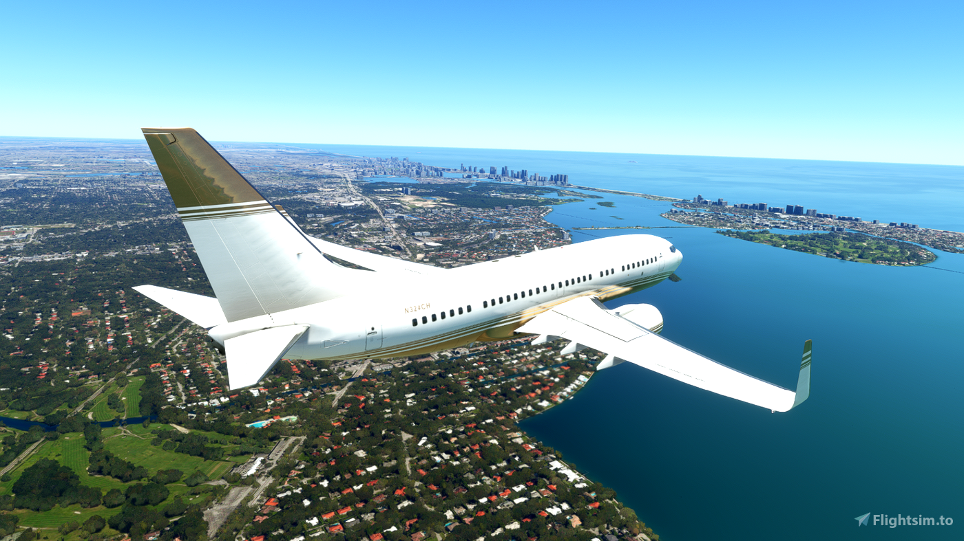 PMDG 737-700BBJ N324CH LLC for Microsoft Flight Simulator | MSFS