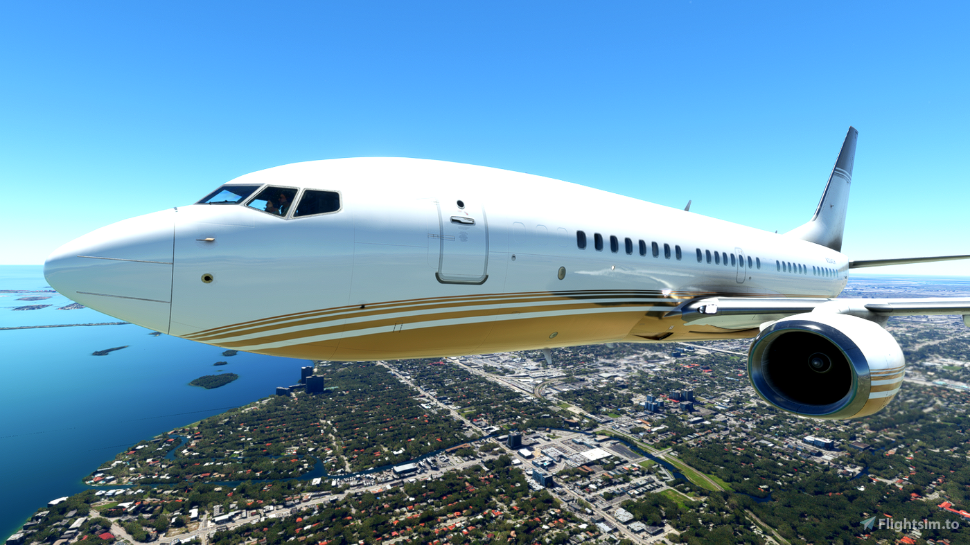 PMDG 737-700BBJ N324CH LLC for Microsoft Flight Simulator | MSFS