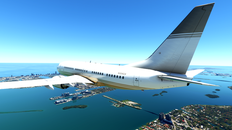 PMDG 737-700BBJ N324CH LLC for Microsoft Flight Simulator | MSFS