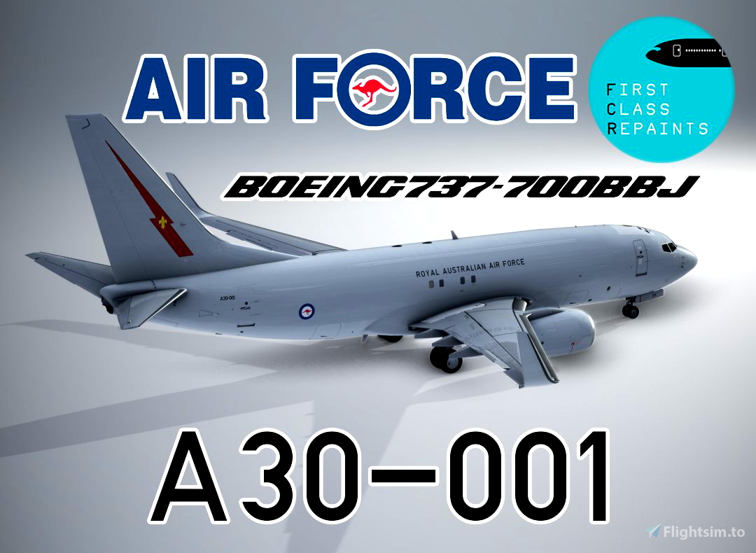 PMDG 737-700BBJ RAAF (E7A Wedgetail) A30-001 for Microsoft Flight ...