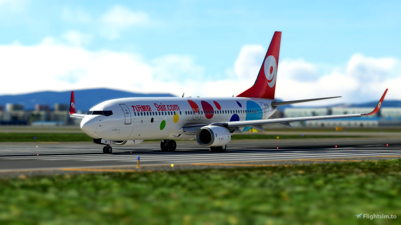 PMDG 737-800 9 Air 九元航空 - (B-1719/B-6990/B-7113) 4K/8K for Microsoft Flight Simulator | MSFS