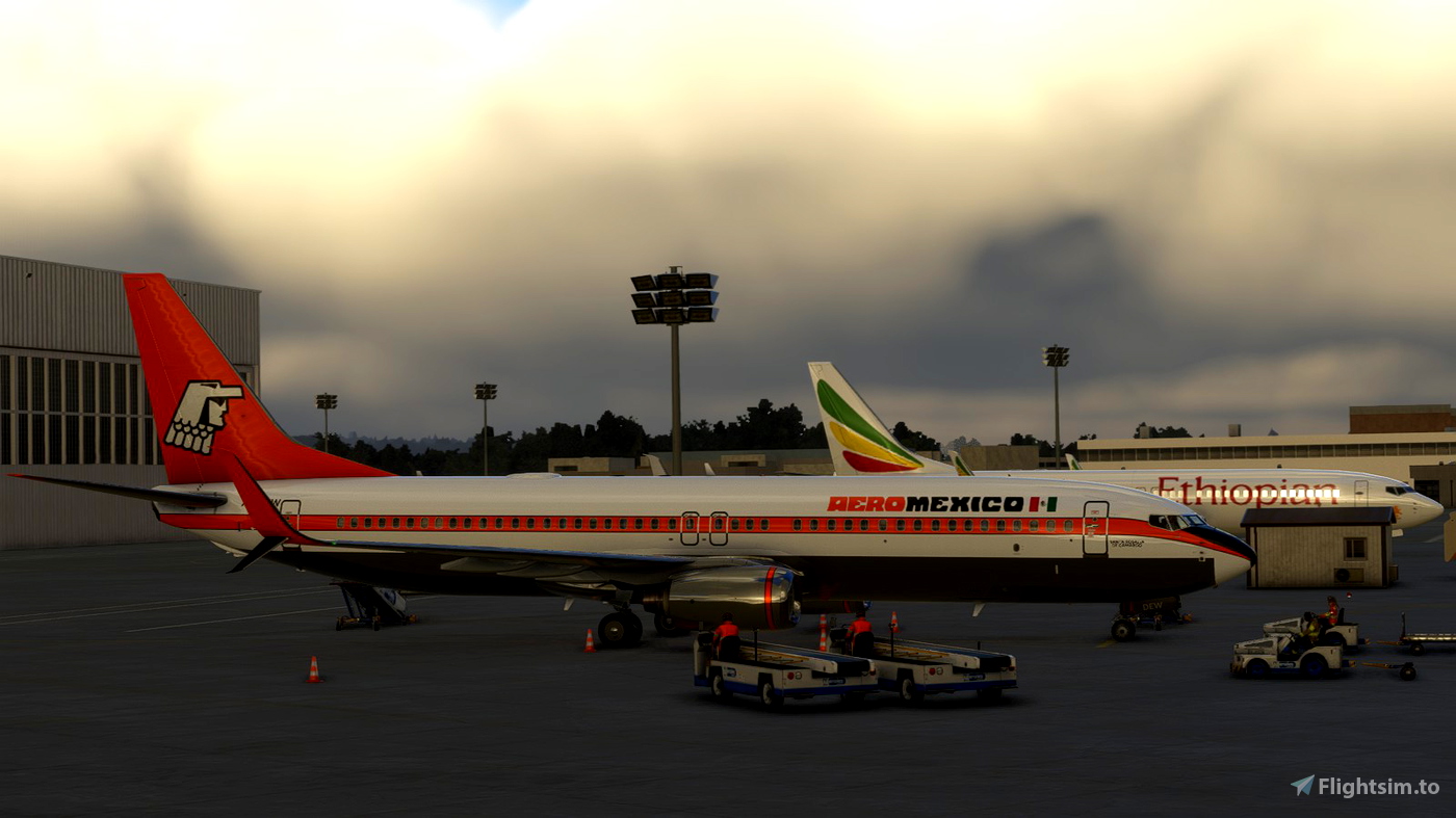 PMDG 737-800 AeroMexico (XA-DEW - Fictional 70s Livery) for Microsoft ...