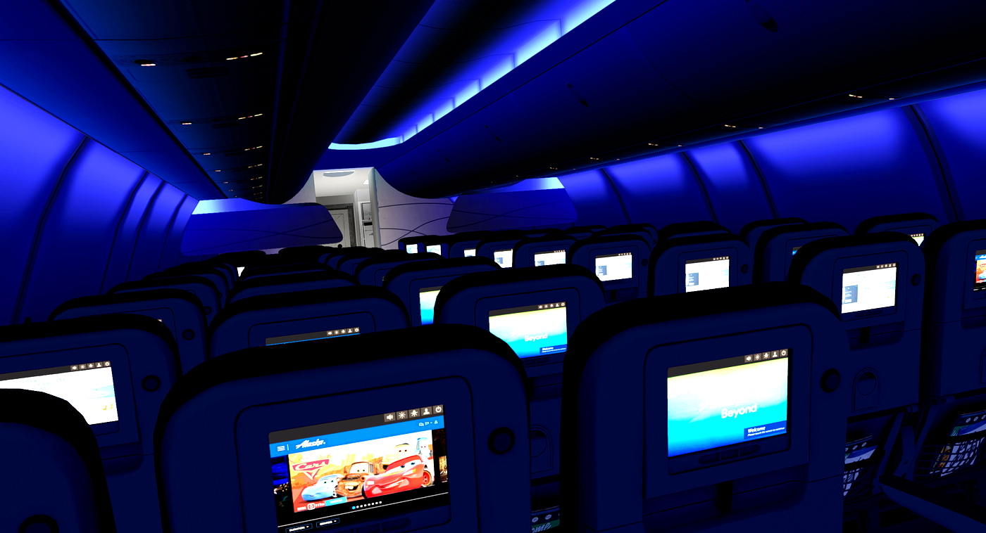Alaska Airlines Interior