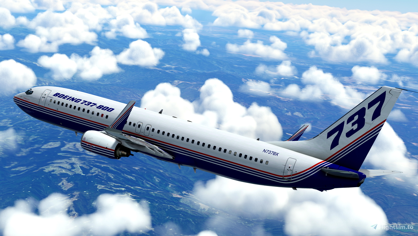 PMDG 737-800 Boeing house colors N737BX for Microsoft Flight Simulator ...