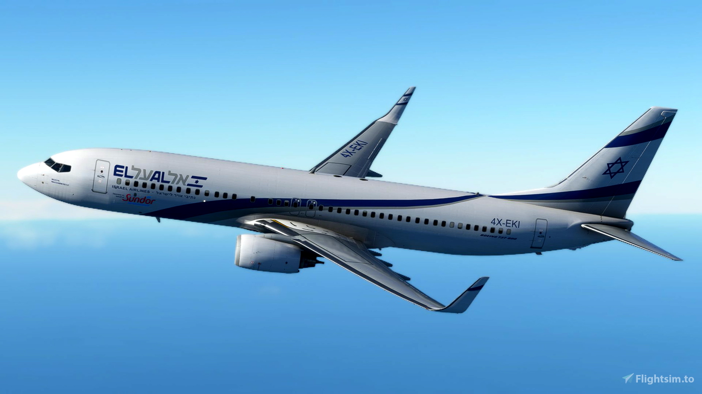 PMDG 737 800 | EL AL Sun Dor 4X-EKI [8K] for Microsoft Flight Simulator ...